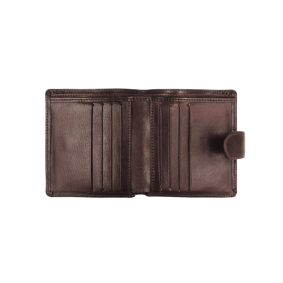 Bifold Wallet with Button Clasp – Alfa Leather Co.