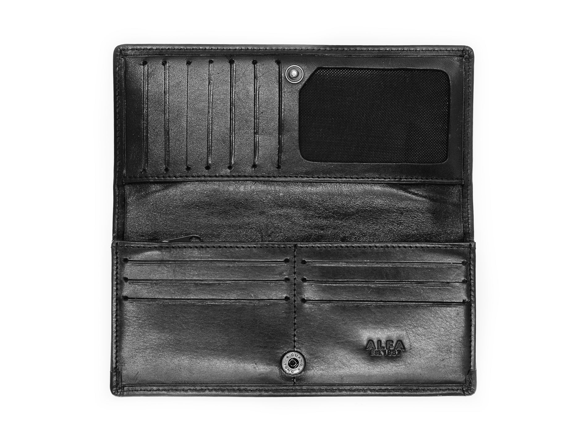 Slim Flap Wallet – Alfa Leather Co.