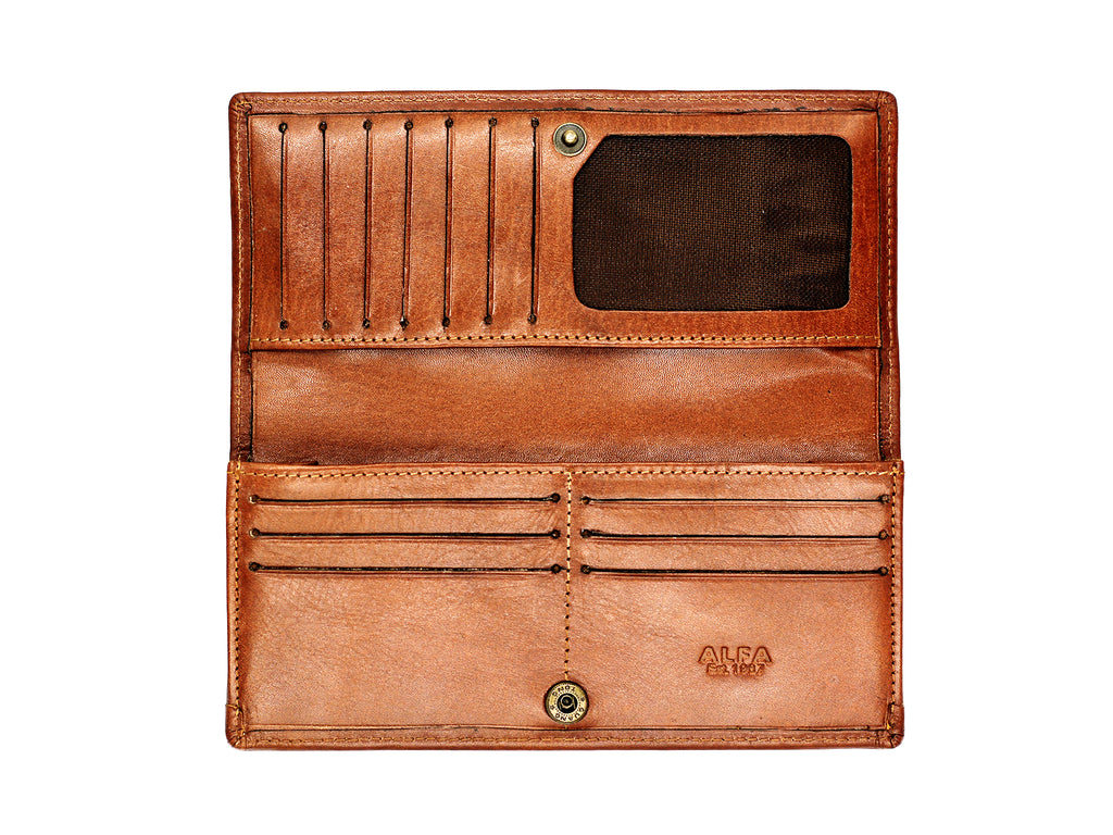 Slim Flap Wallet – Alfa Leather Co.